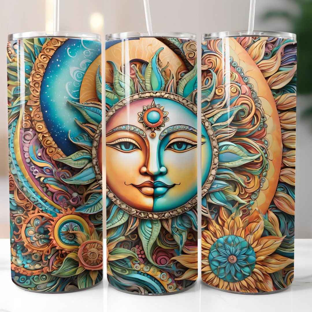 Sun and Moon, Sublimation, Ready to Press, Print Out Transfer, 20 Oz ...
