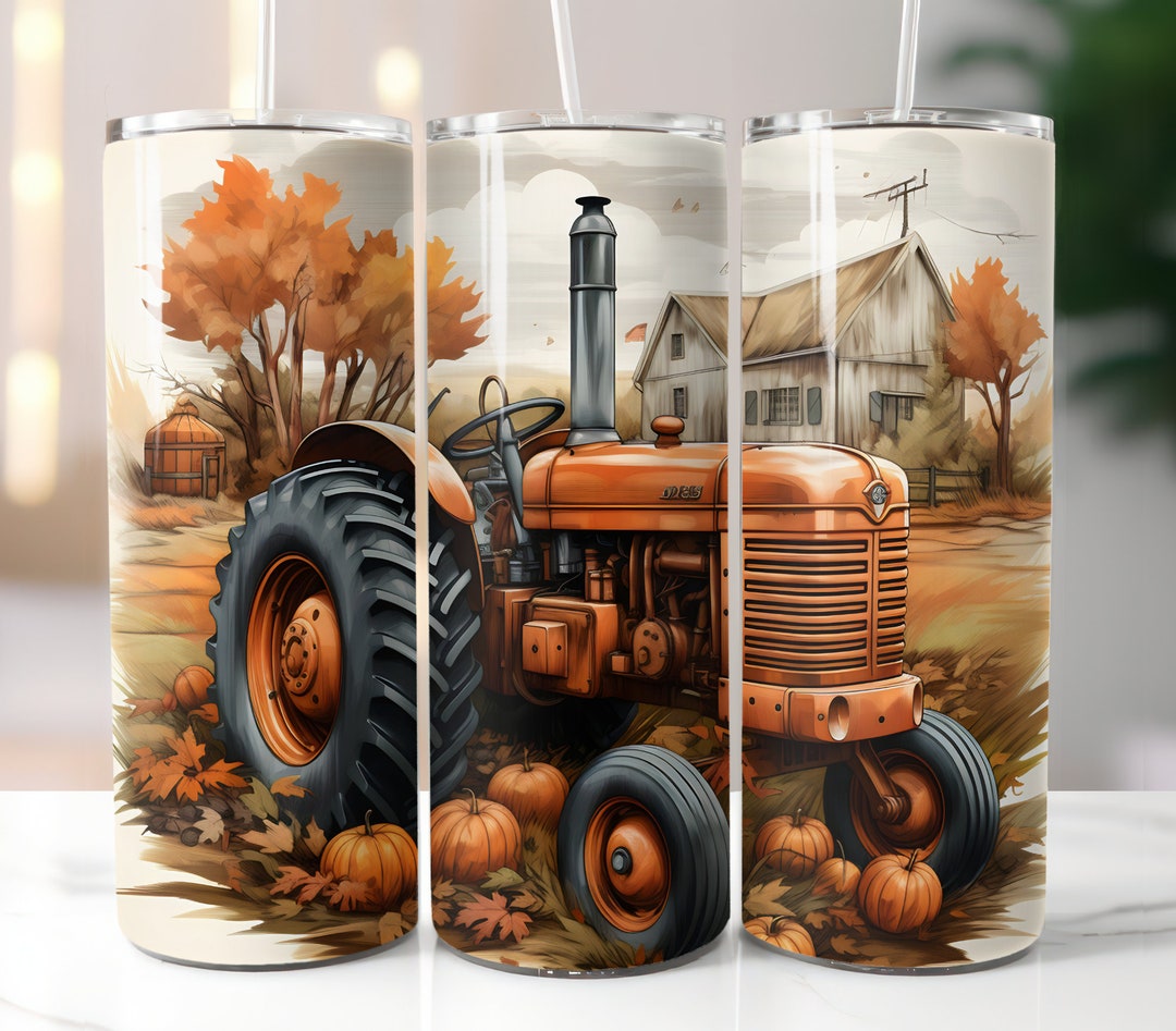 Pumpkin Spice, Autumn, Fall, Tractor, Sublimation, Ready to Press ...