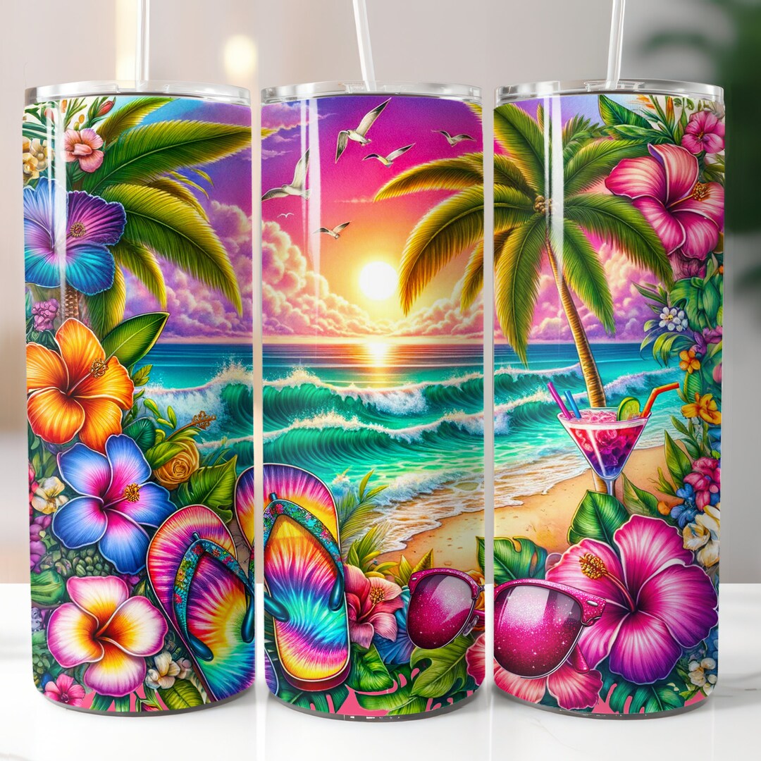Summer Vibes, Beach, Tropical, Sublimation, Ready to Press, Print Out ...