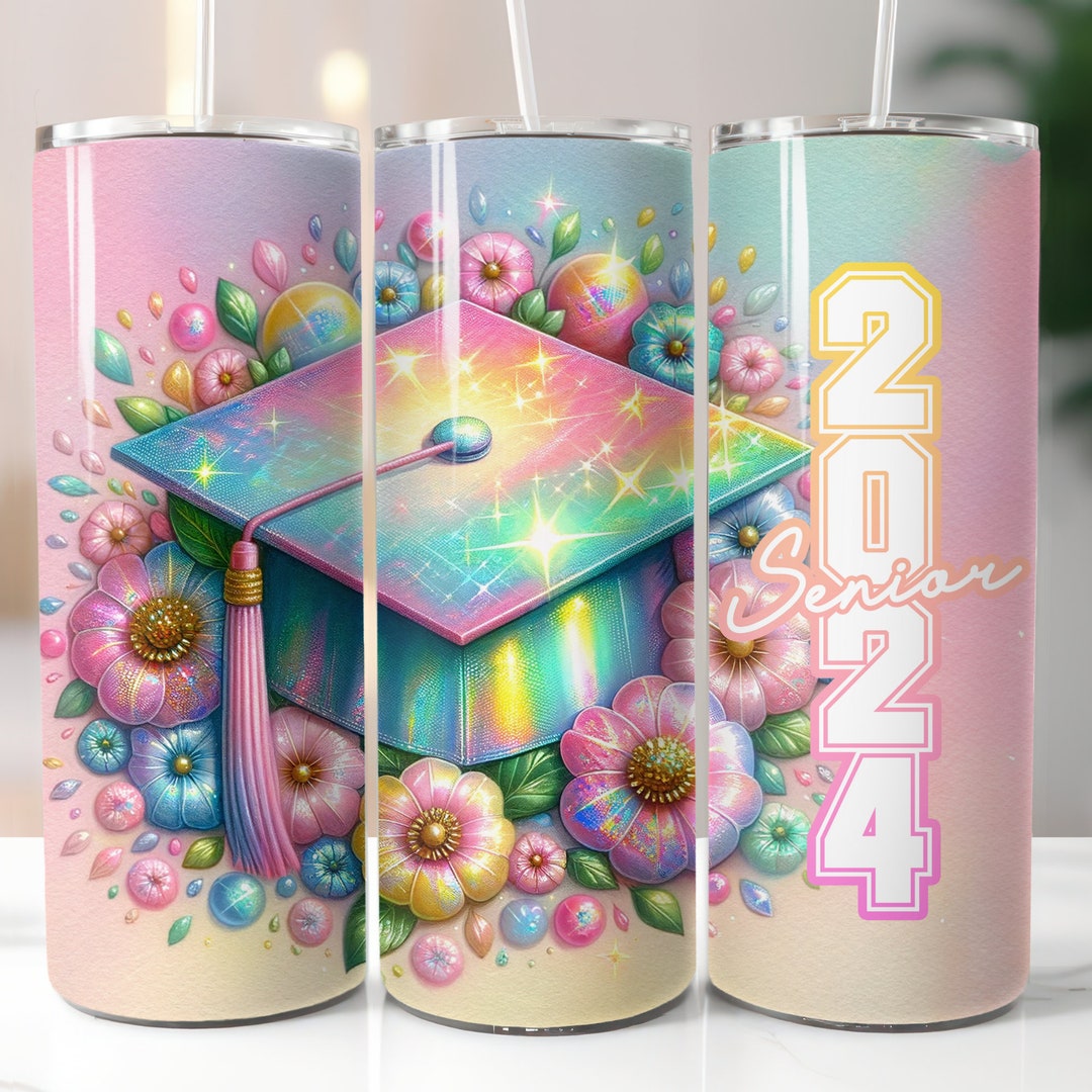 Graduation 2024, Graduation Cap, Pink, Sublimation, Ready to Press ...