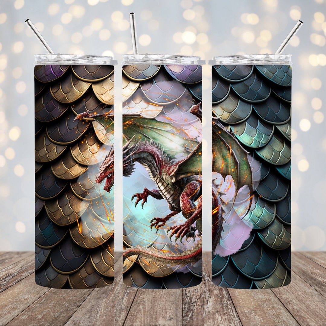 Dragon, Sublimation, Ready to Press, Print Out Transfer, 20 Oz, Skinny ...