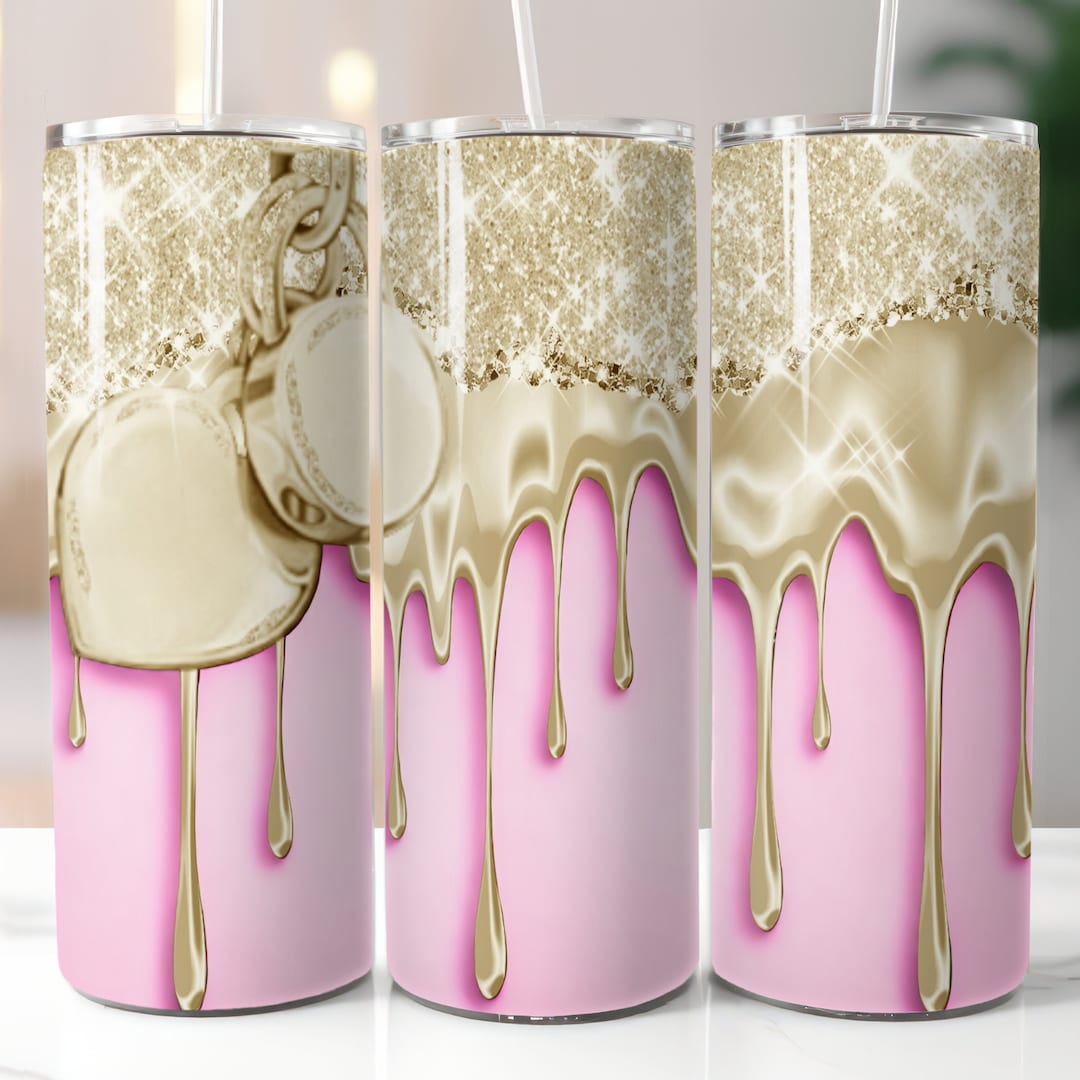 Bling Glam, Gold Glitter Drip, Sublimation, Ready to Press, Print Out ...