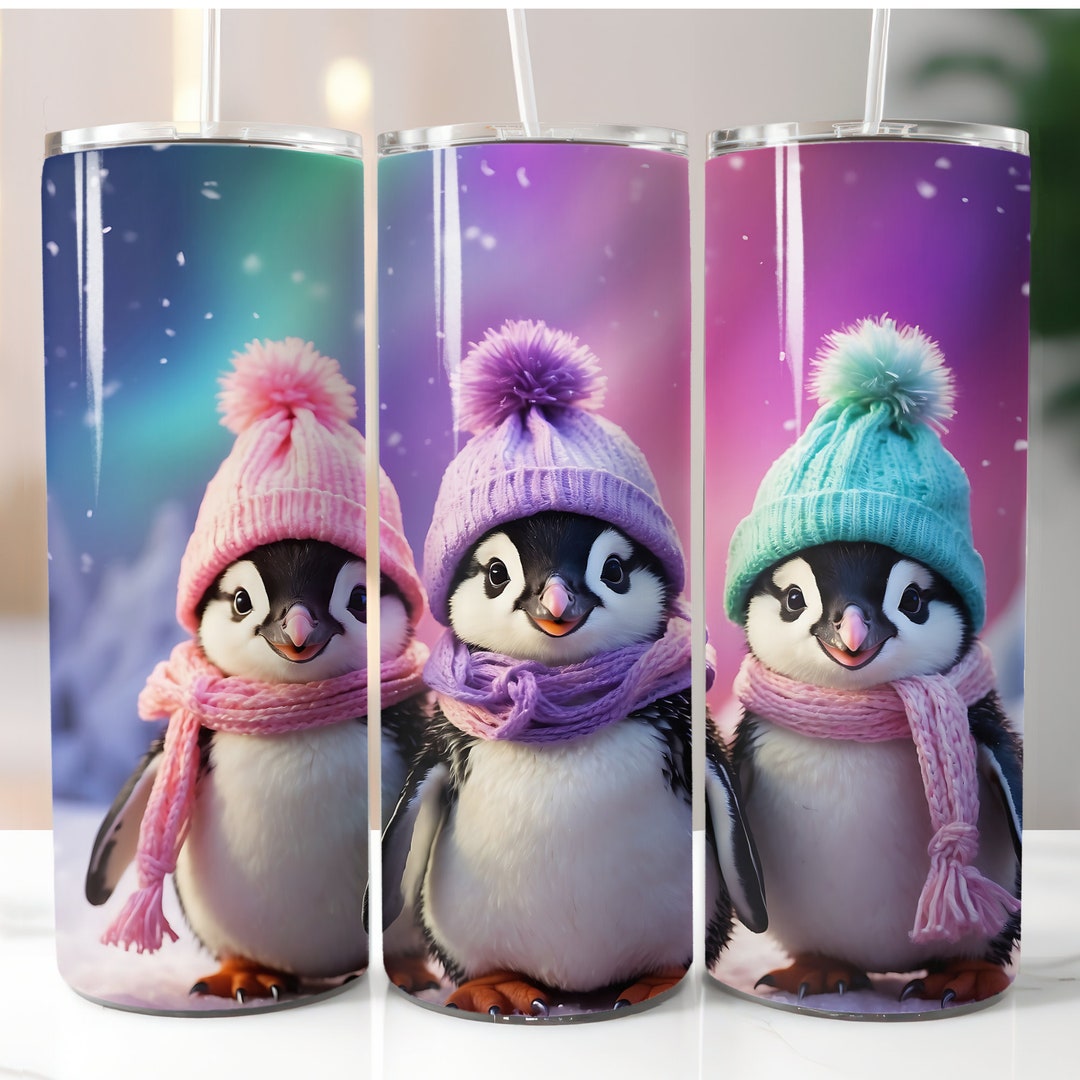 Cute Baby Penguins, Christmas, Kids, Sublimation, Ready to Press, Print Out Transfer, 20 Oz ...