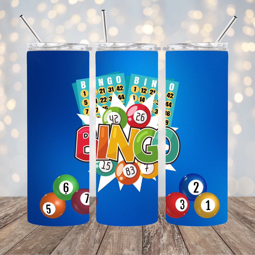 Bingo, Sublimation, Ready to Press, Print Out Transfer, 20 Oz, Skinny ...