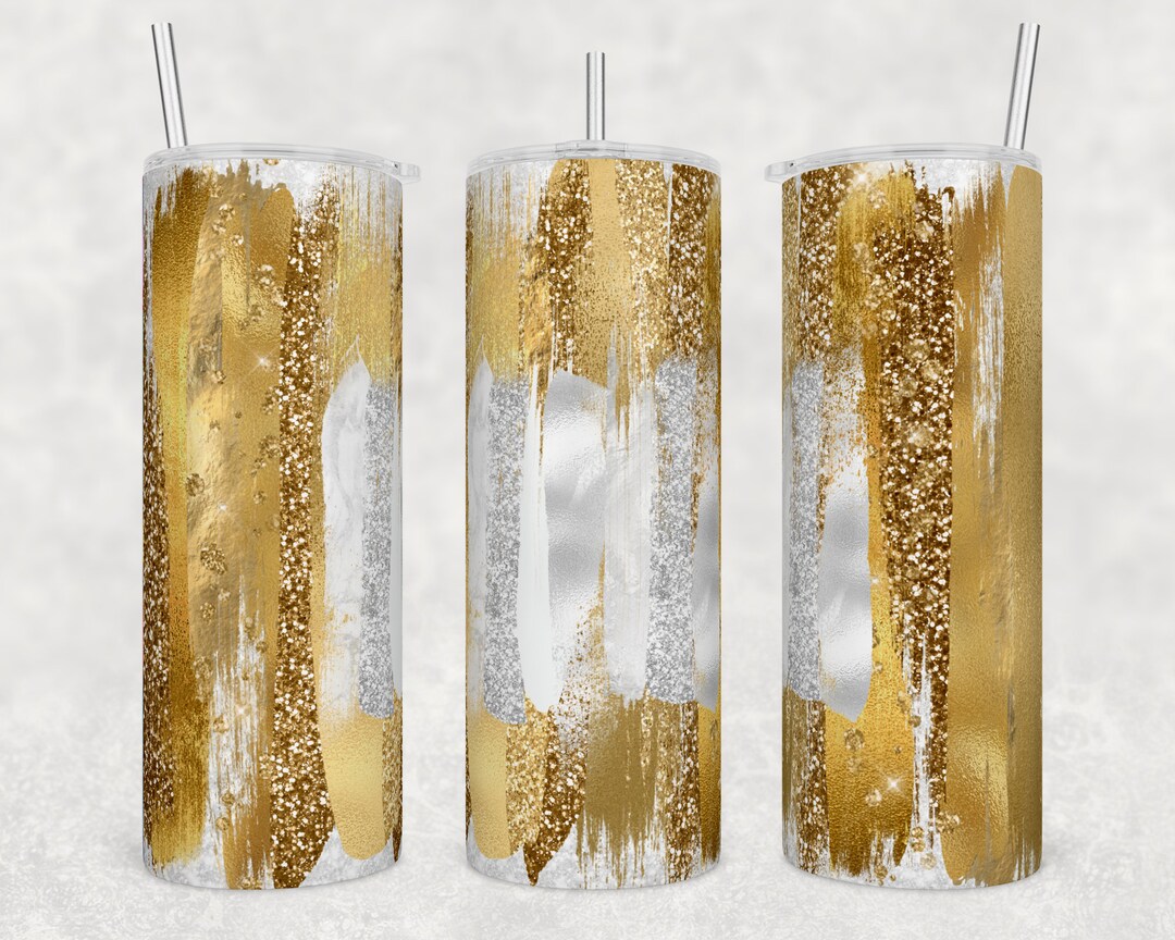 Gold Glitter, Sublimation, Ready to Press, Print Out Transfer, 20 Oz ...