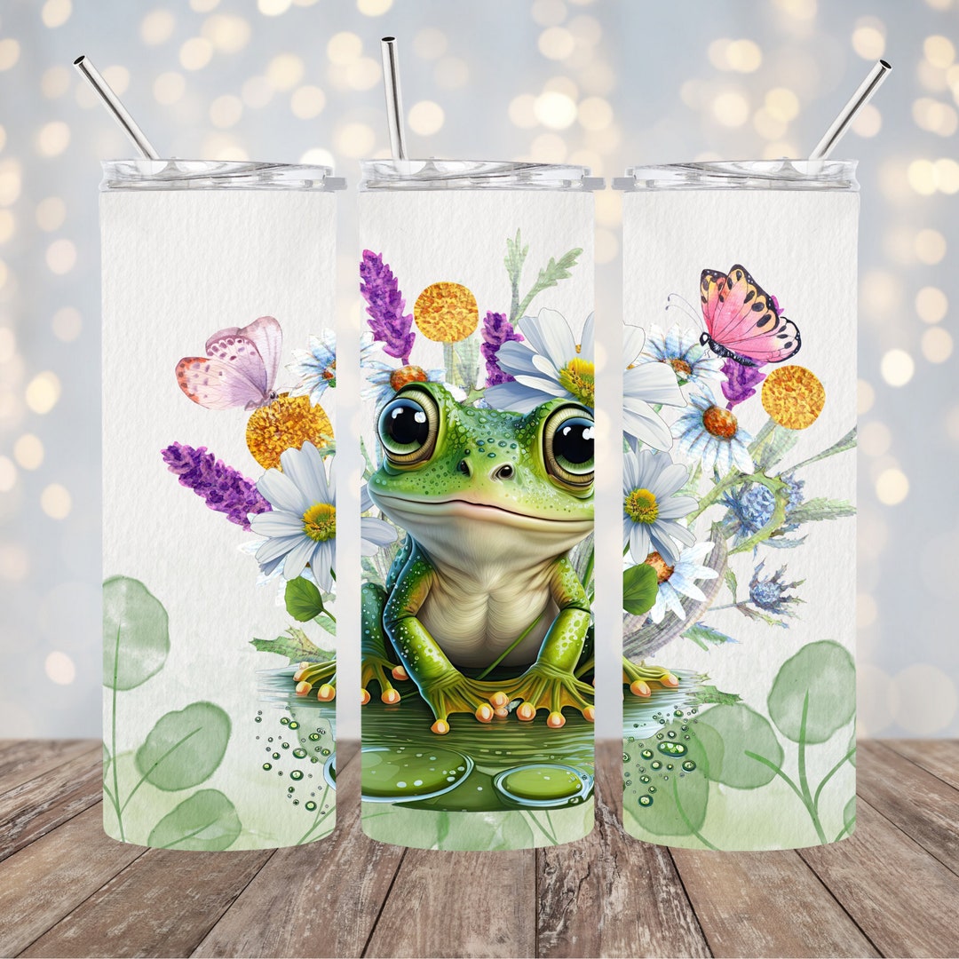 Frog, Sublimation, Ready to Press, Print Out Transfer, 20 Oz, Skinny ...