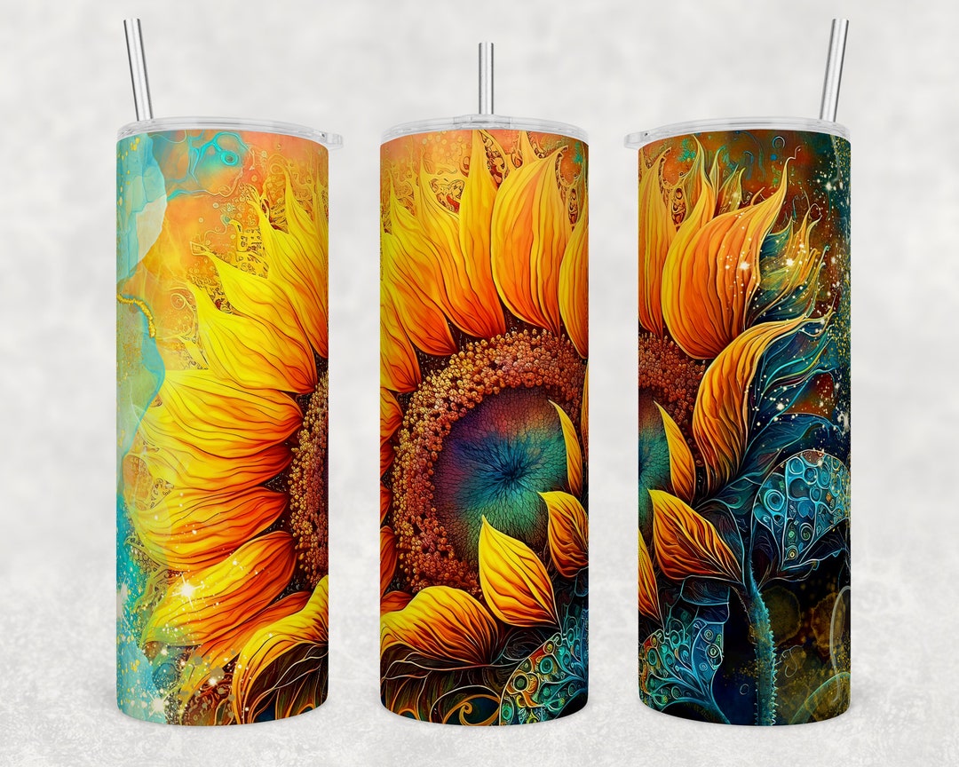 Alcohol Ink Sunflower, Sublimation, Ready to Press, Print Out Transfer ...