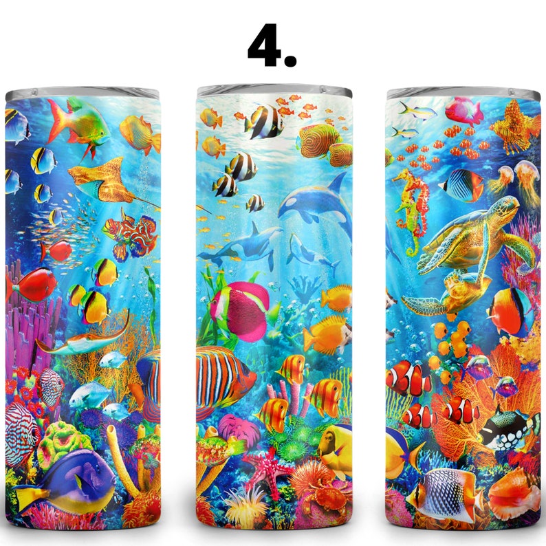 Sea Life Underwater Life Wrap Sublimation, Sublimation, Ready to Press ...