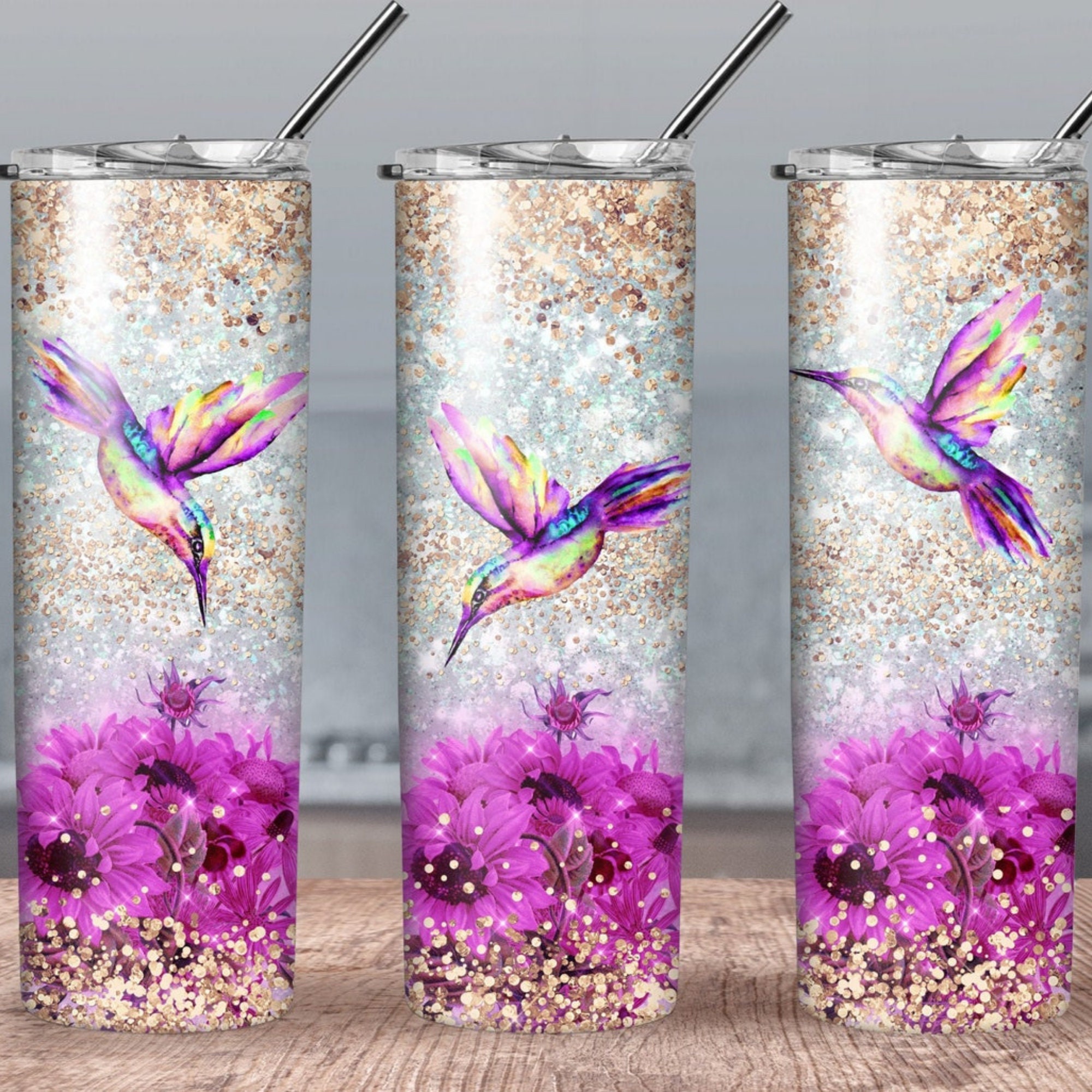 Hummingbird Glitter Wrap Sublimation, Sublimation, Ready to Press ...