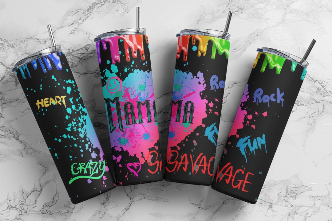 Mama Neon Paint Splatter, Sublimation, Ready to Press, Print Out ...