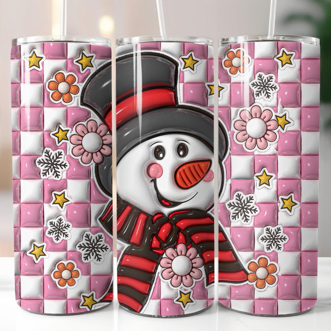 3D Inflated Snowman, Sublimation, Sublimation, Ready to Press, Print ...