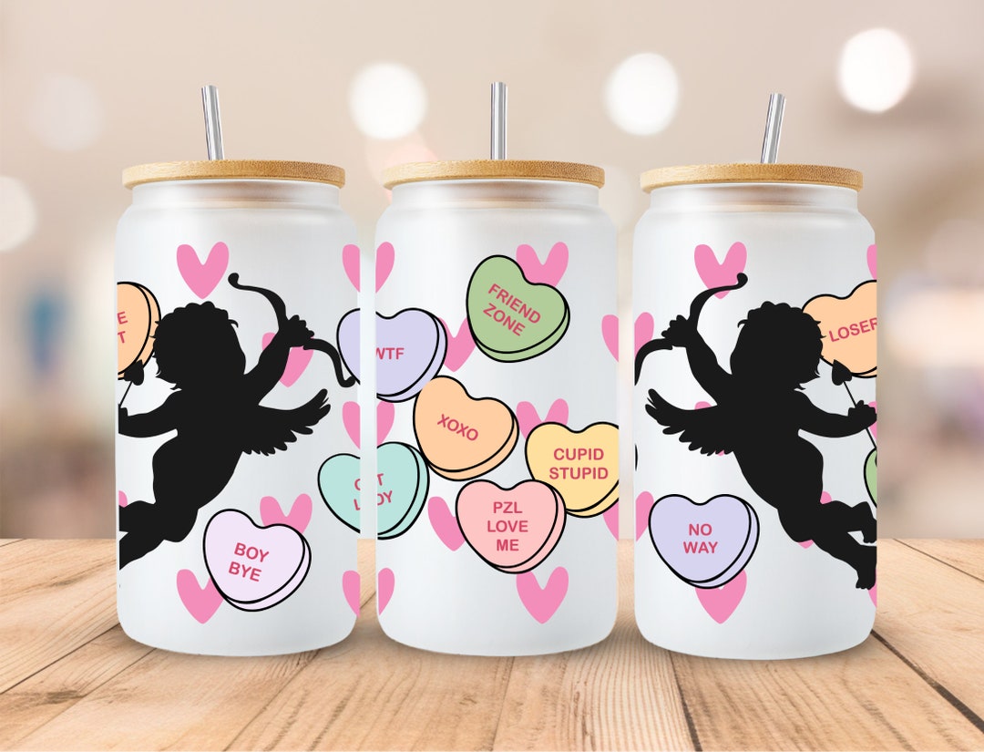 Valentine's Day, Cupid, Candy Hearts, Sublimation, Ready to Press ...
