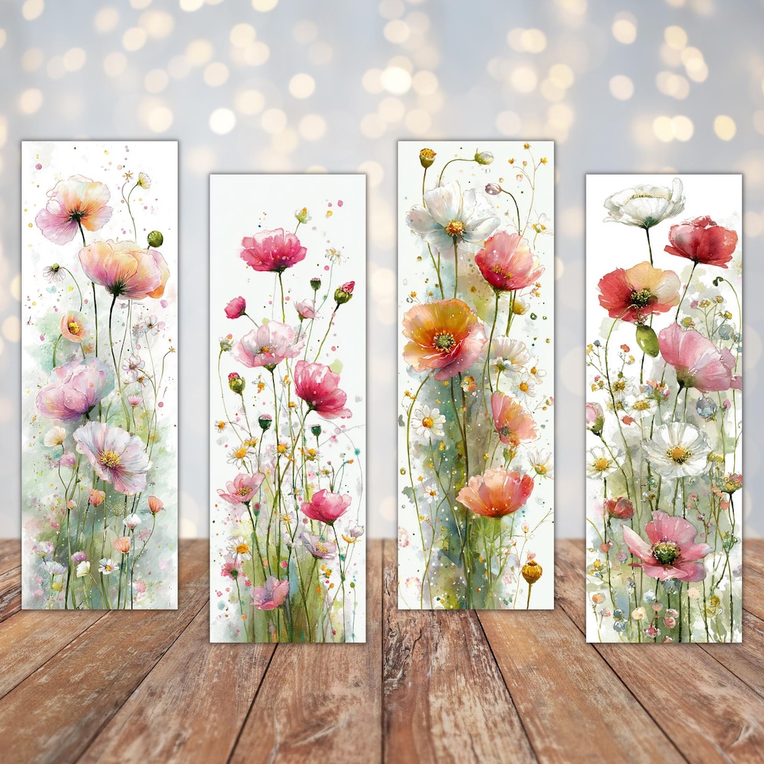 Poppy, Floral, Bookmark, Sublimation, Ready to Press, Printable, Cost ...