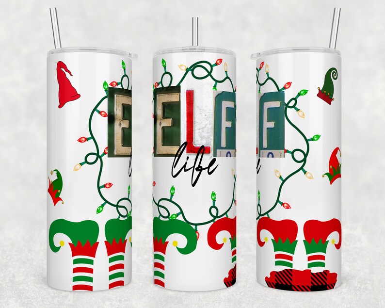 Elf Life, Sublimation, Ready to Press, Print Out Transfer, 20 Oz ...