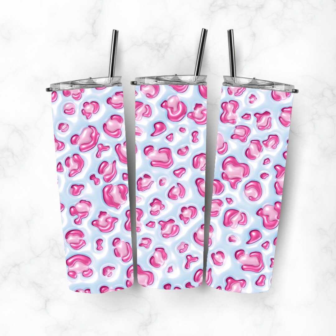 Puffy 3D Pink Leopard, Sublimation, Ready to Press, Print Out Transfer ...