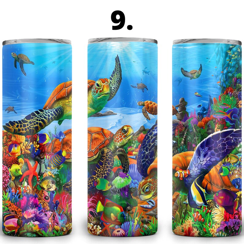 Sea Life Underwater Life Wrap Sublimation, Sublimation, Ready to Press ...