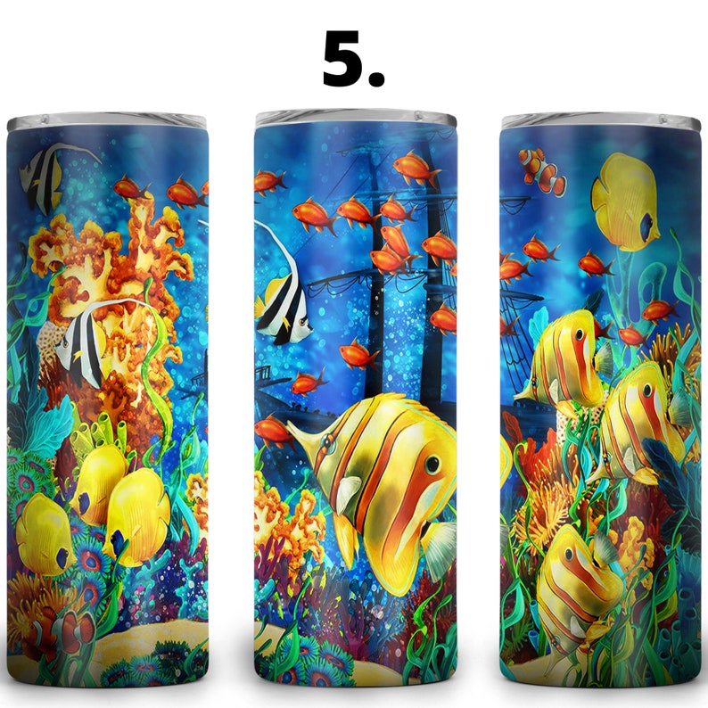 Sea Life Underwater Life Wrap Sublimation, Sublimation, Ready to Press ...
