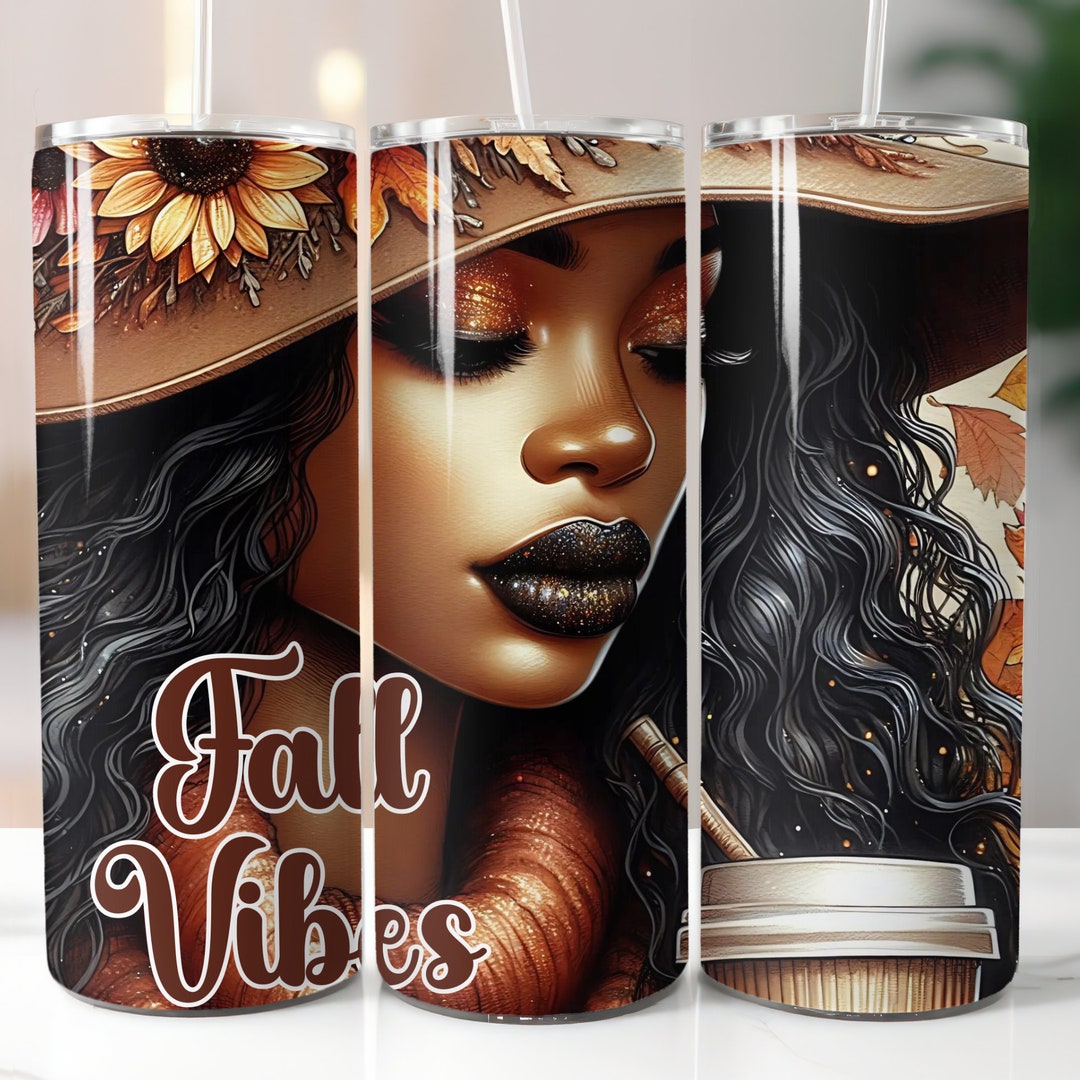 Black Woman, Fall Vibes, Fall, Autumn, Sublimation, Ready to Press ...