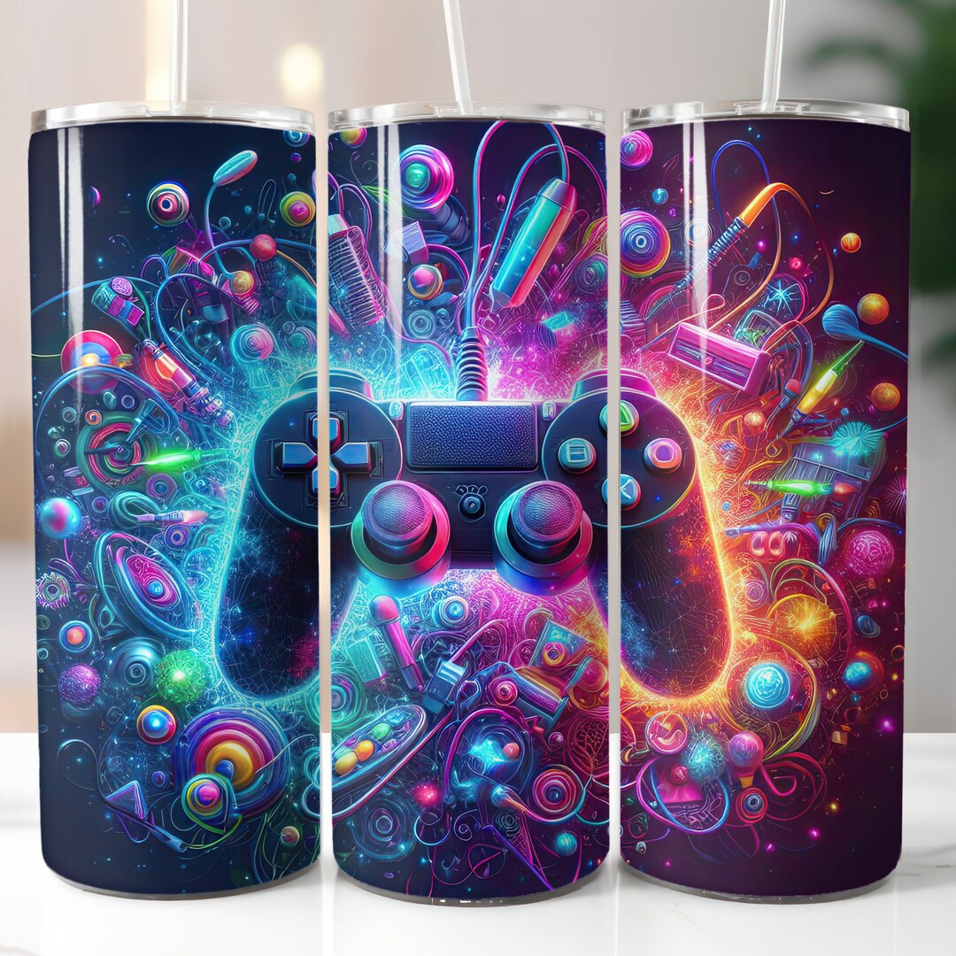 Gaming, Sublimation, Ready to Press, Print Out Transfer, 20 Oz, Skinny ...
