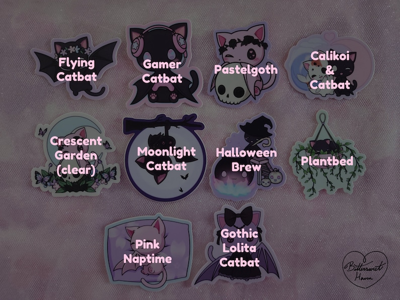 Catbat Vinyl Sticker Waterproof & Weatherproof - Etsy