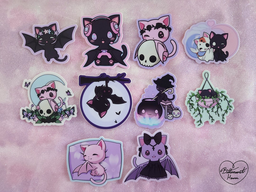 Catbat Vinyl Sticker - Waterproof & Weatherproof - Etsy