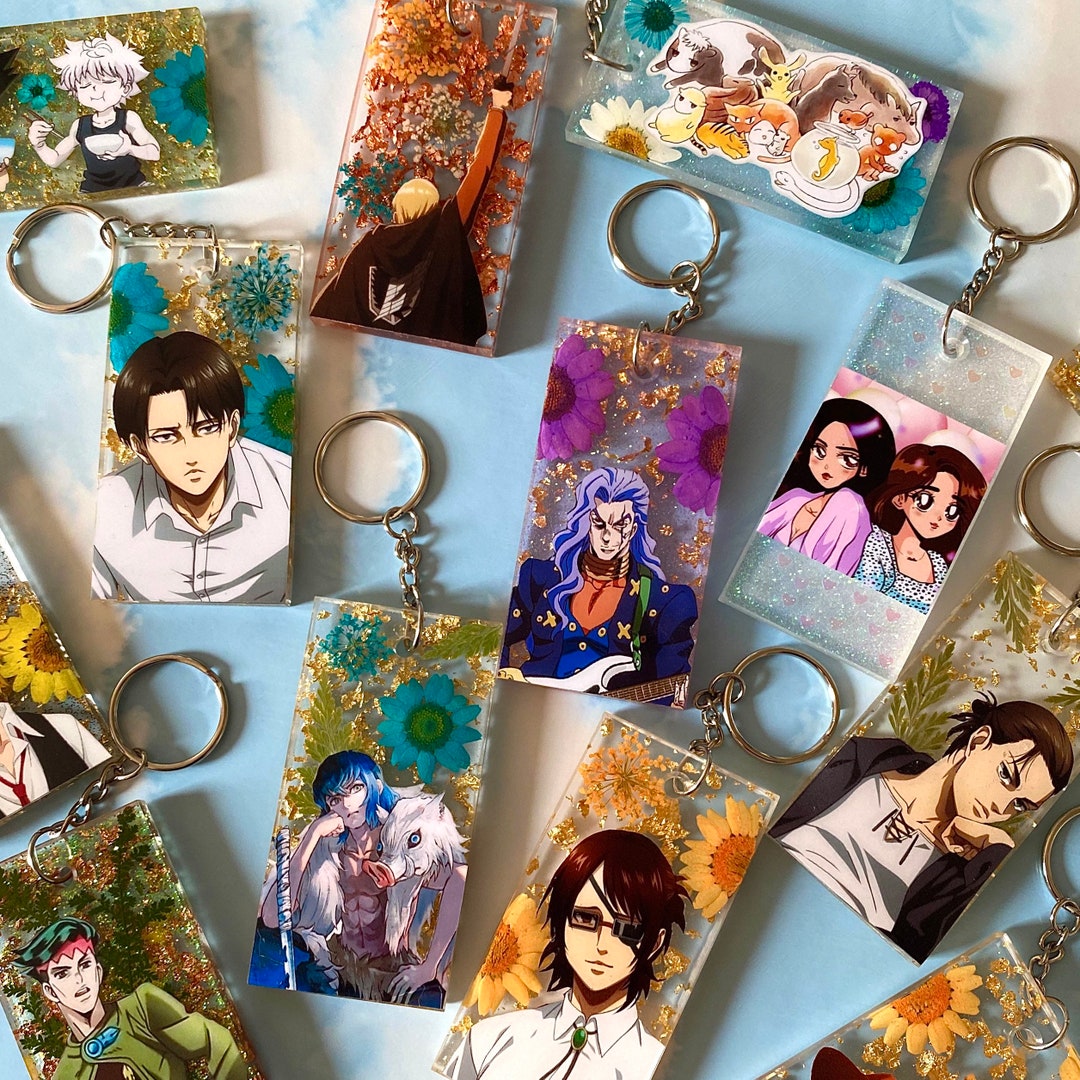 Custom Resin Keychains | Anime Keychain | Photo Keychain - Etsy