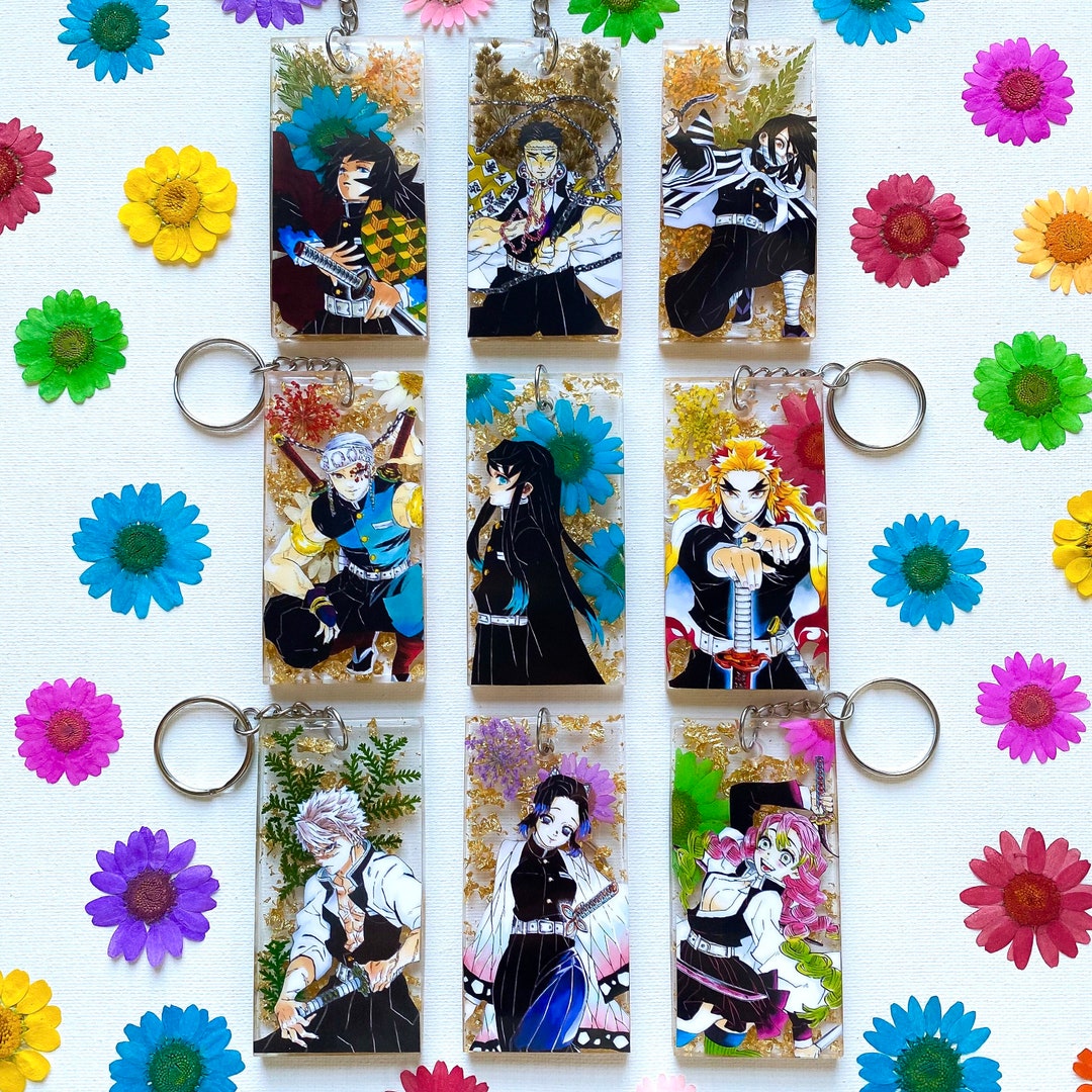 Anime Resin Keychains - Etsy