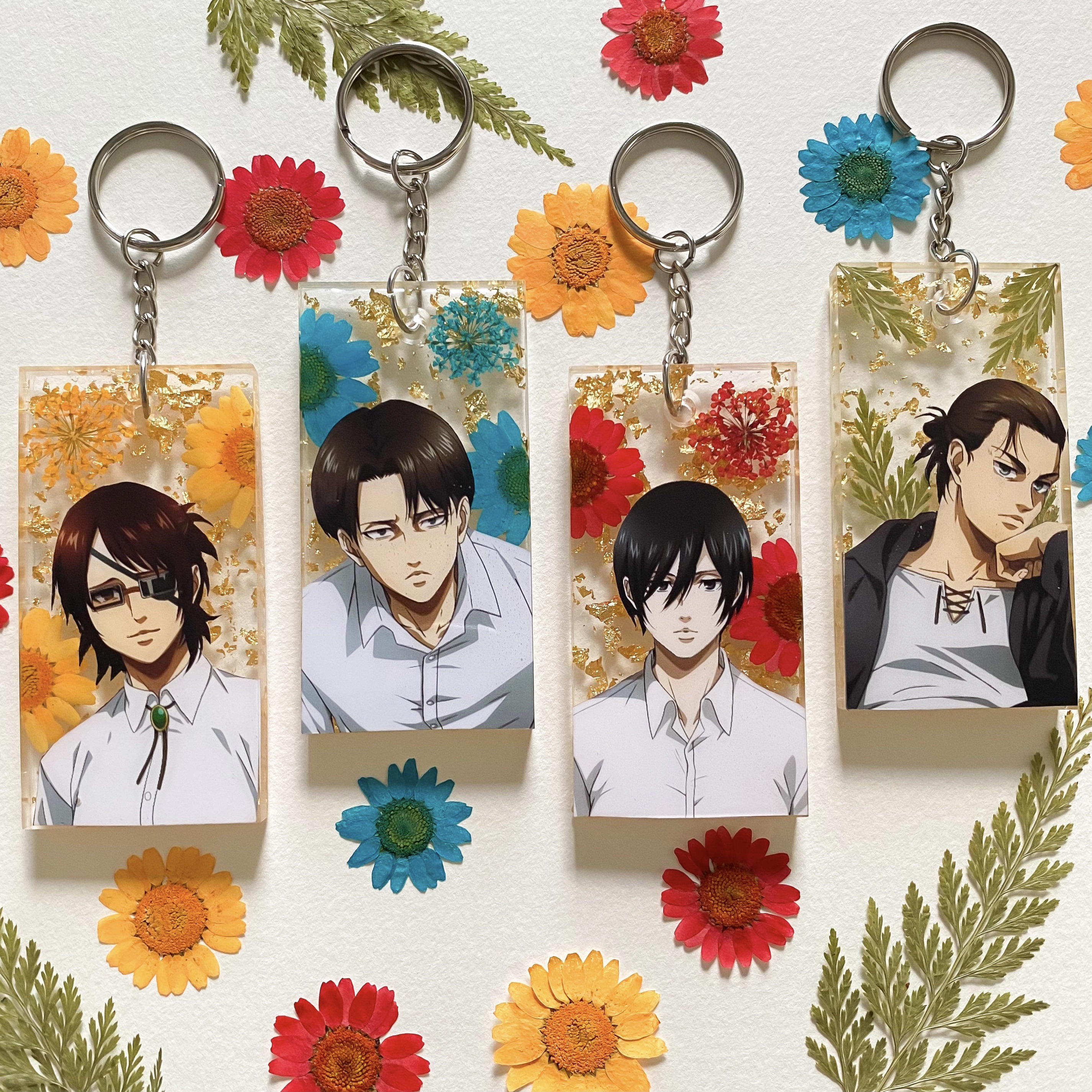 Anime Resin Keychains - Etsy