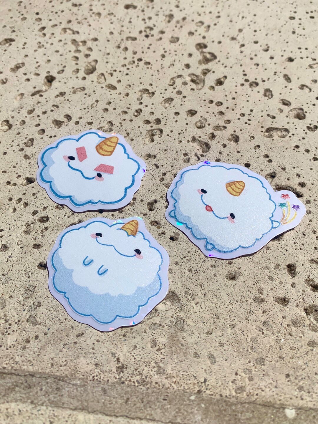 ORV Biyoo Clear Holographic Sticker Pack - Etsy