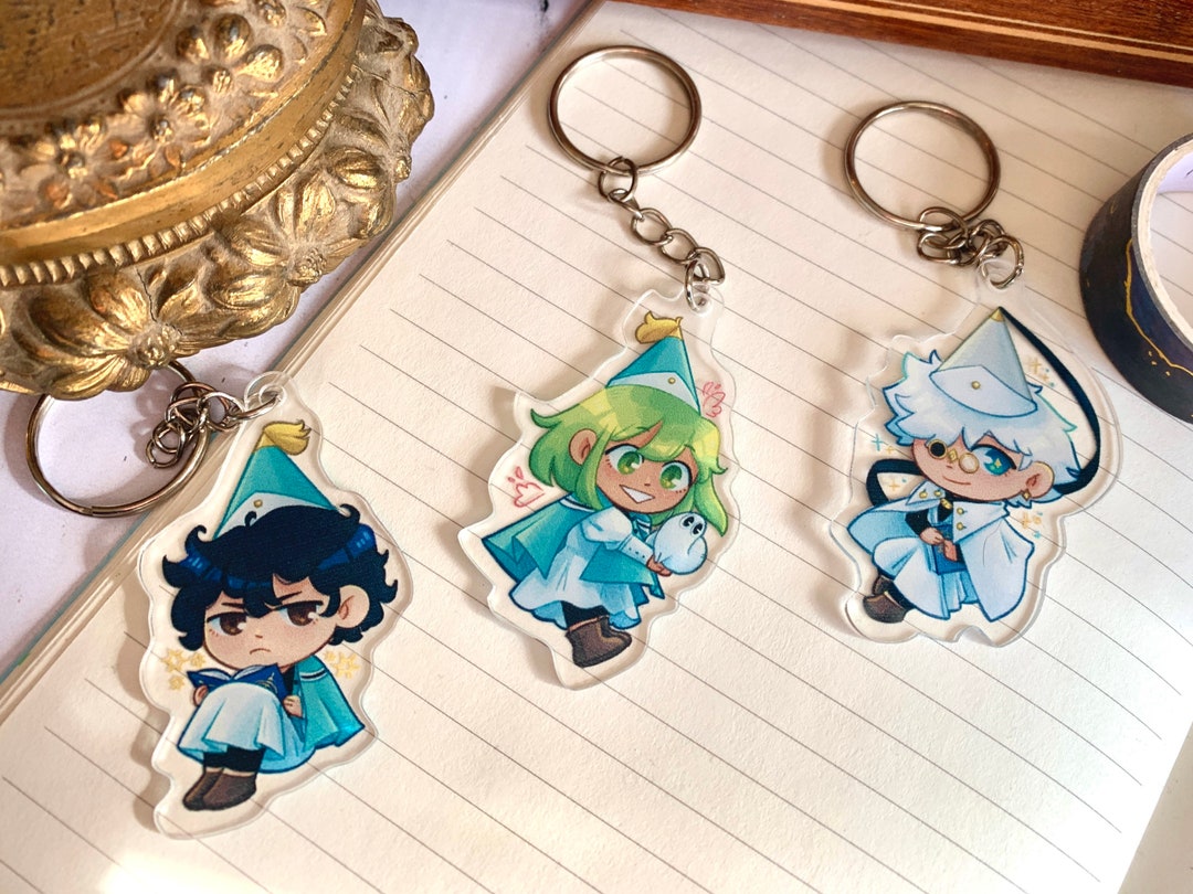 Witch Hat Atelier Keychains Agott, Qifrey & Coco Charms - Etsy