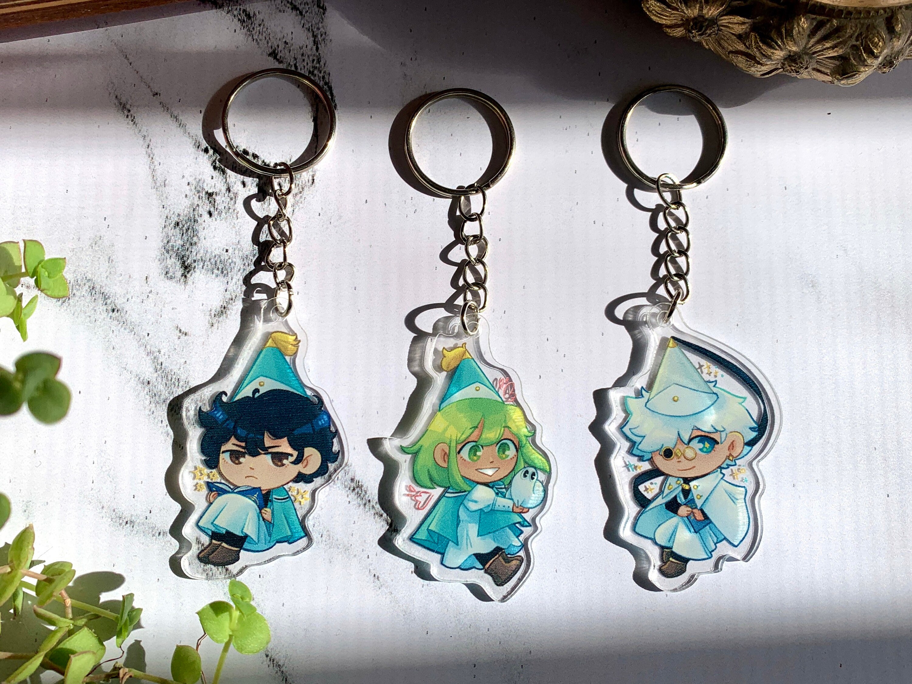 Witch Hat Atelier Keychains Agott Qifrey & Coco Charms - Etsy