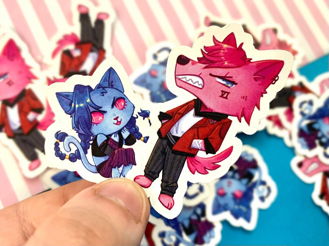 Arcane Wolf Vi & Kitty Jinx Paper Stickers - Etsy