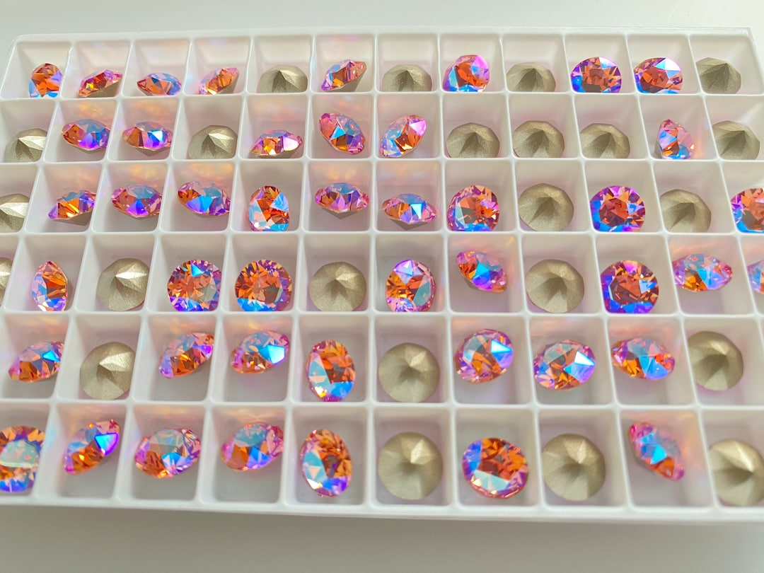 Swarovski Austria Made Loose Crystal Stone 1088 Xirius Chaton Foiled ...