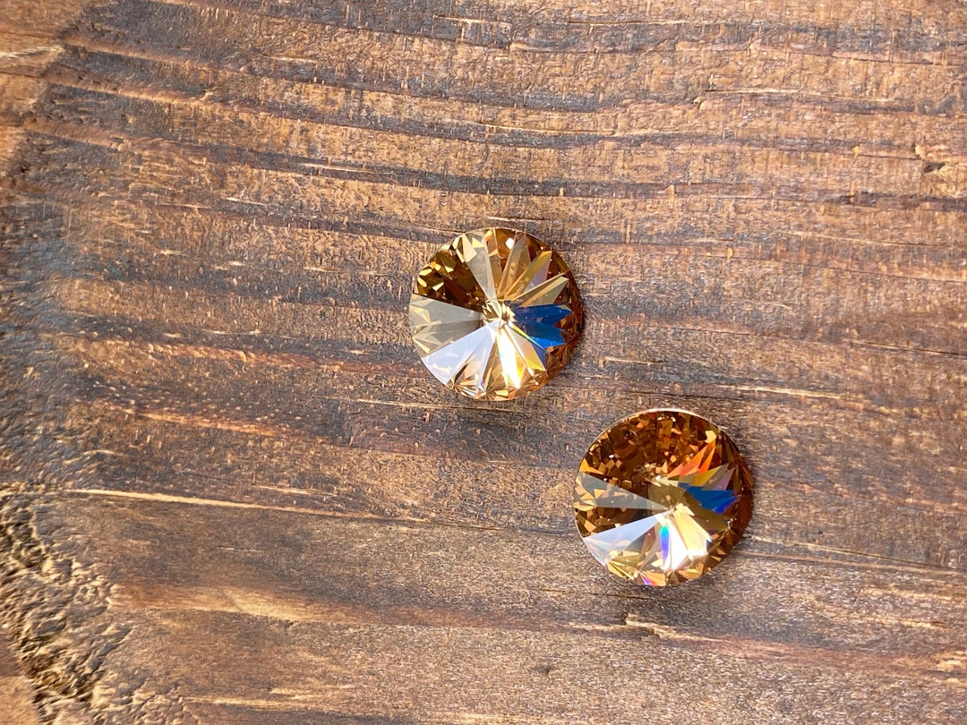 Swarovski Austria Made Round Stone 1122 14mm Rivoli Crystal Light ...