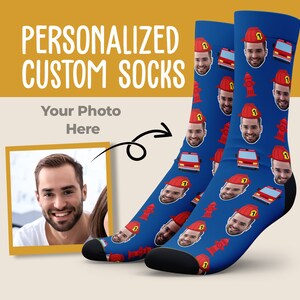 Custom Firefighter Gift - Personalized Socks, Gift for Him, Gift for ...