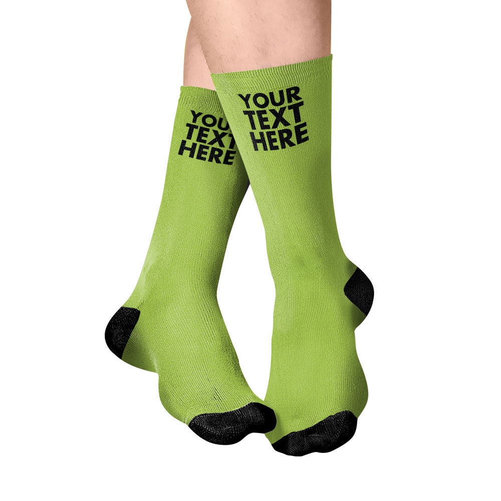 Add Any Custom Text Personalized Socks Custom Name on | Etsy