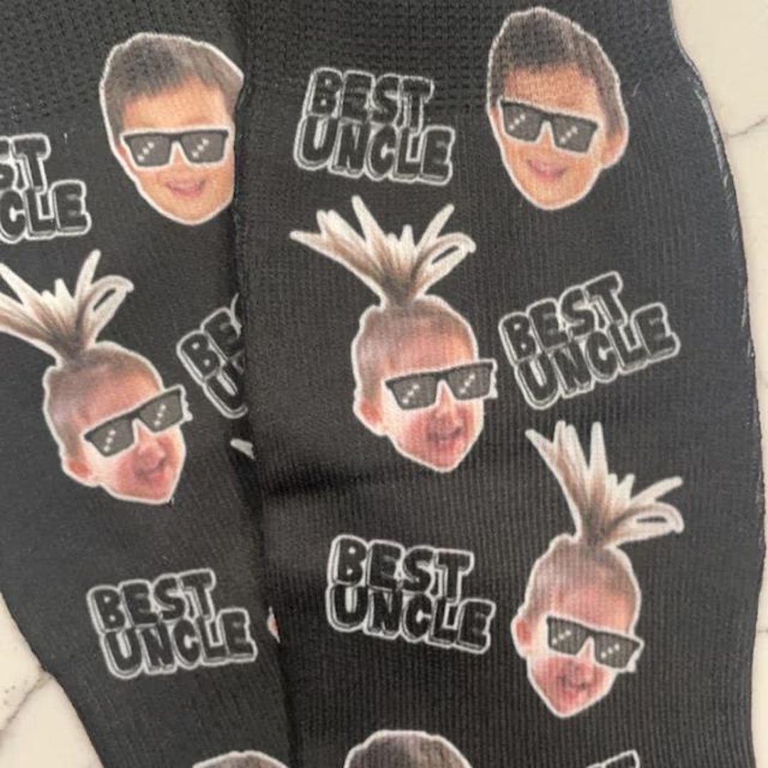 Best Uncle Personalized Socks - Custom Face Socks, Best Uncle Gift, New ...