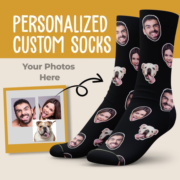 Custom Face Socks - Etsy