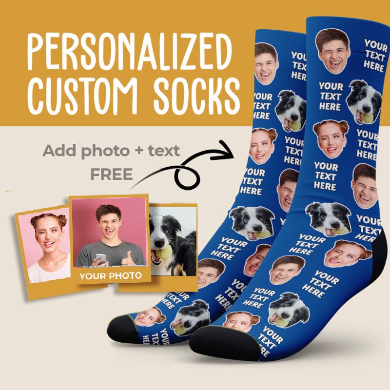 Photo Socks - Etsy