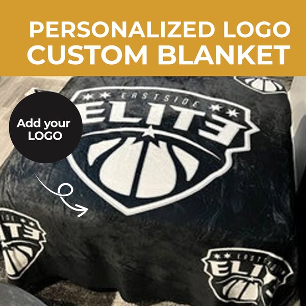 Custom Blankets With Logo - Etsy