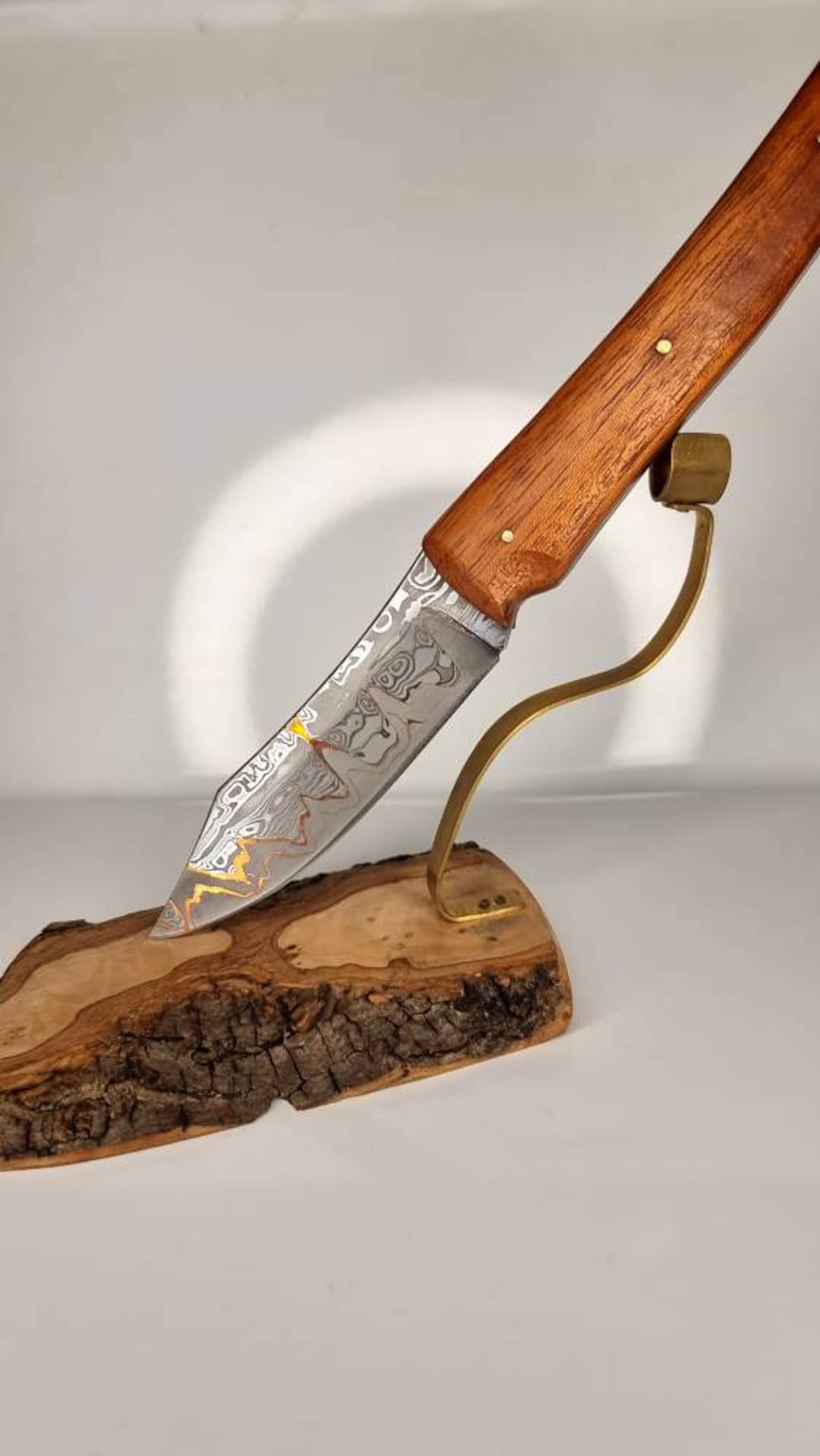 Copper Damascus Knife #modèle Copper Damask - Etsy