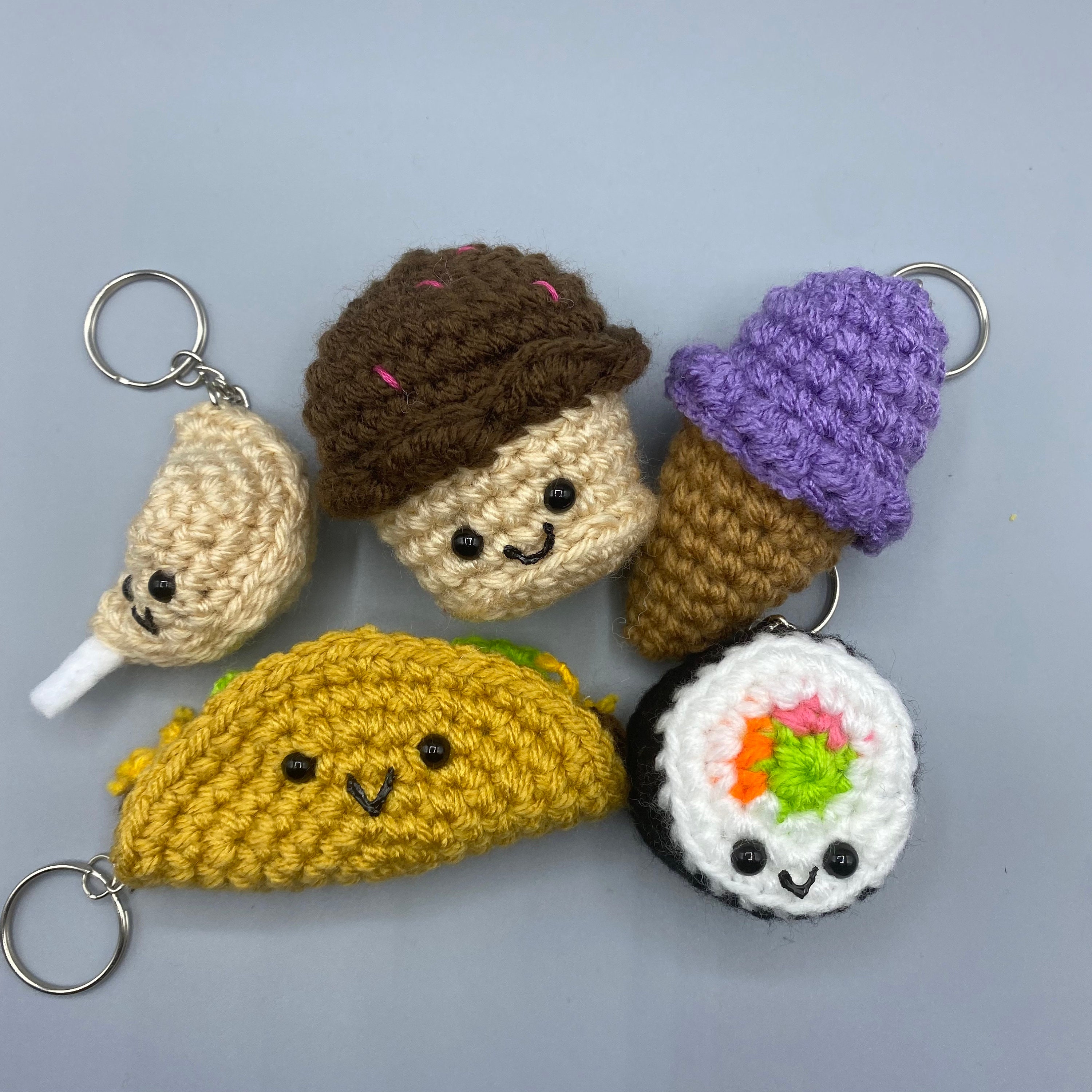 Crochet Keychain - Etsy