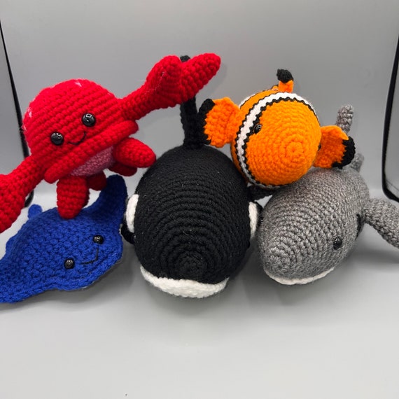 Sea Animals Hand Crocheted - Etsy