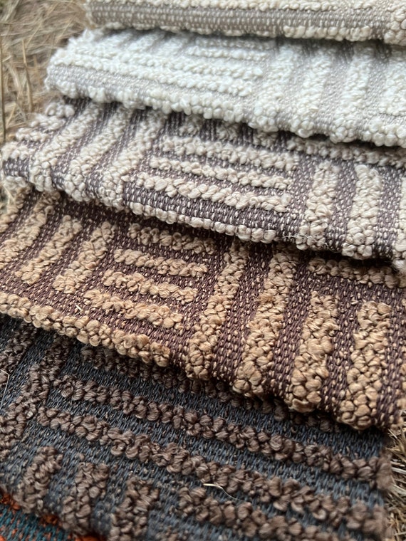 Two-color Woven Upholstery Fabric by the Yard Luxury Home - Etsy