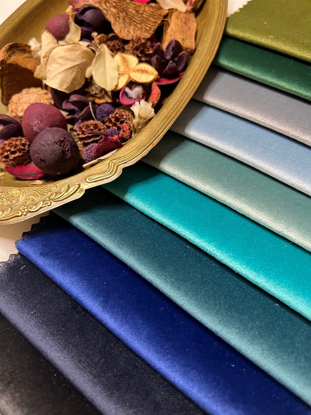 Soft Velvet Upholstery Fabric by the Yards, Velvet Fabric for Home ...