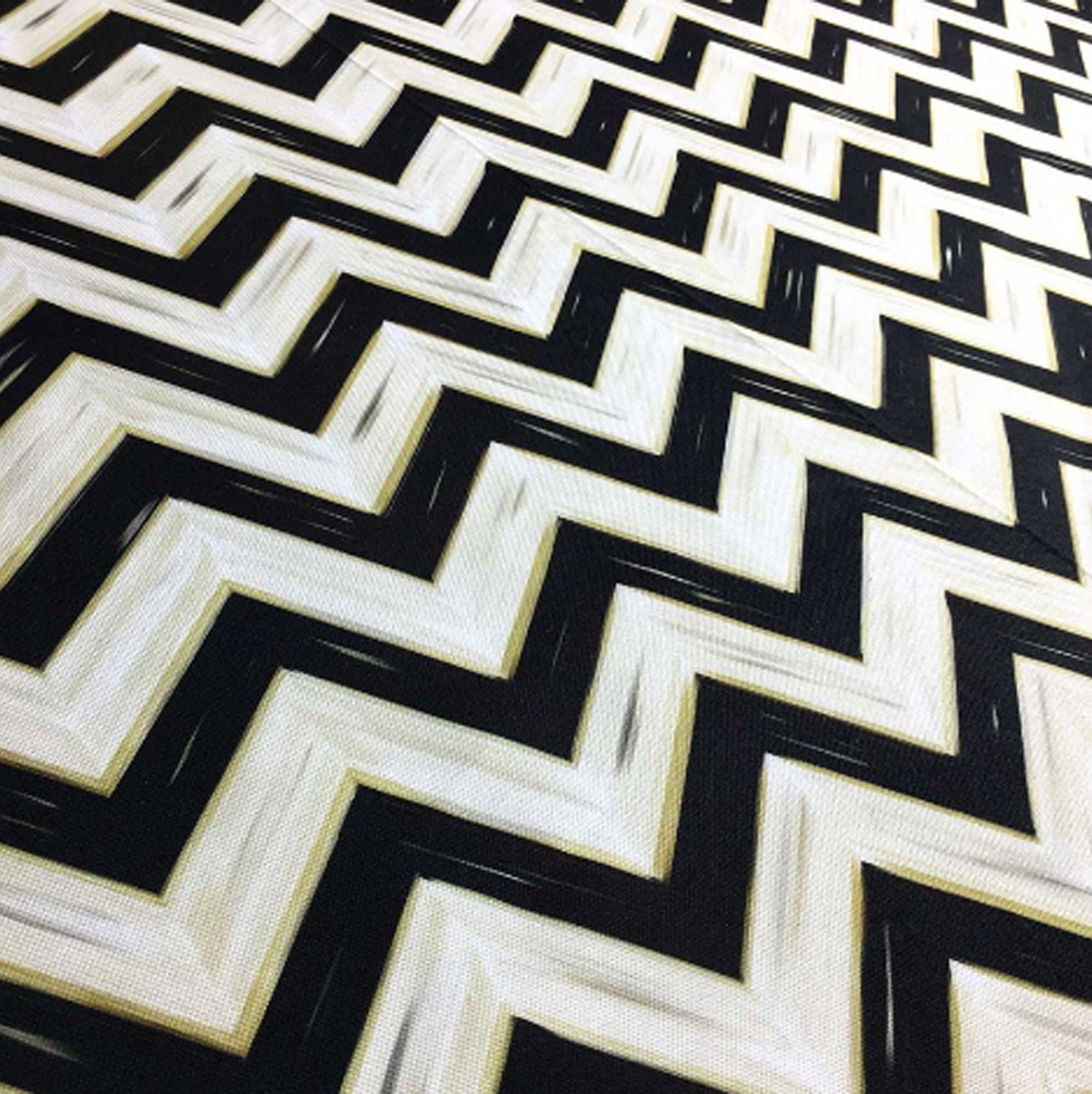 Vintage Zigzag Pattern Upholstery Fabric by the - Etsy