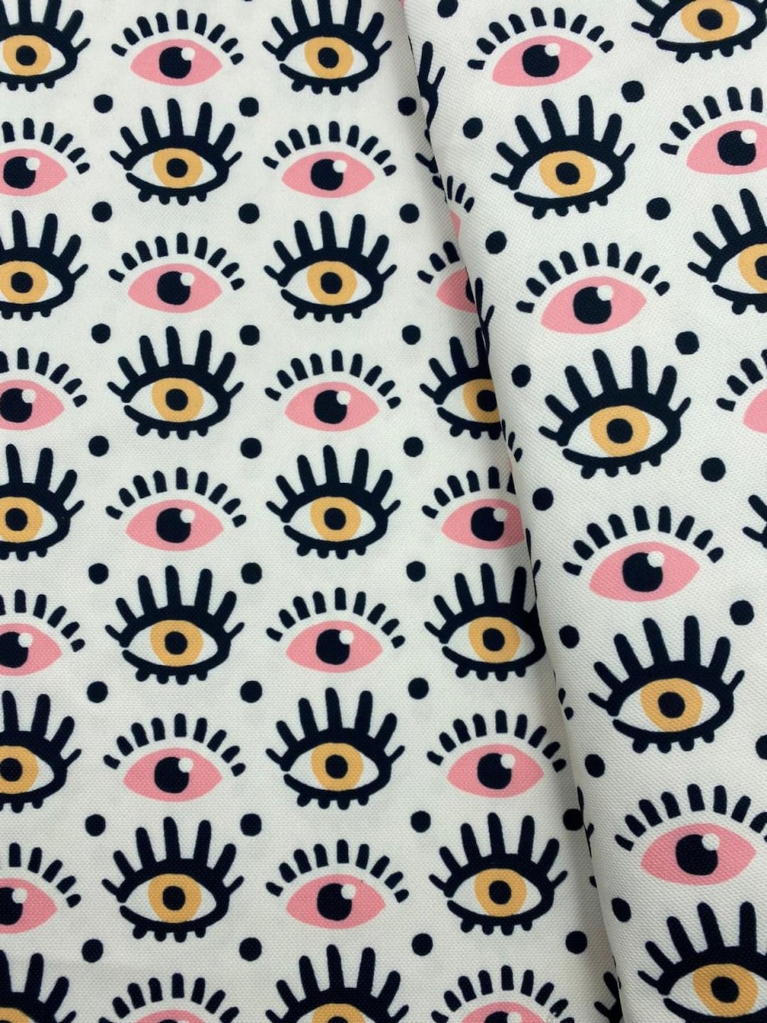 Evil Eye Pattern Upholstery Fabric by the Meter, Home Garden Decor Fabric, Cushion, Furniture ...