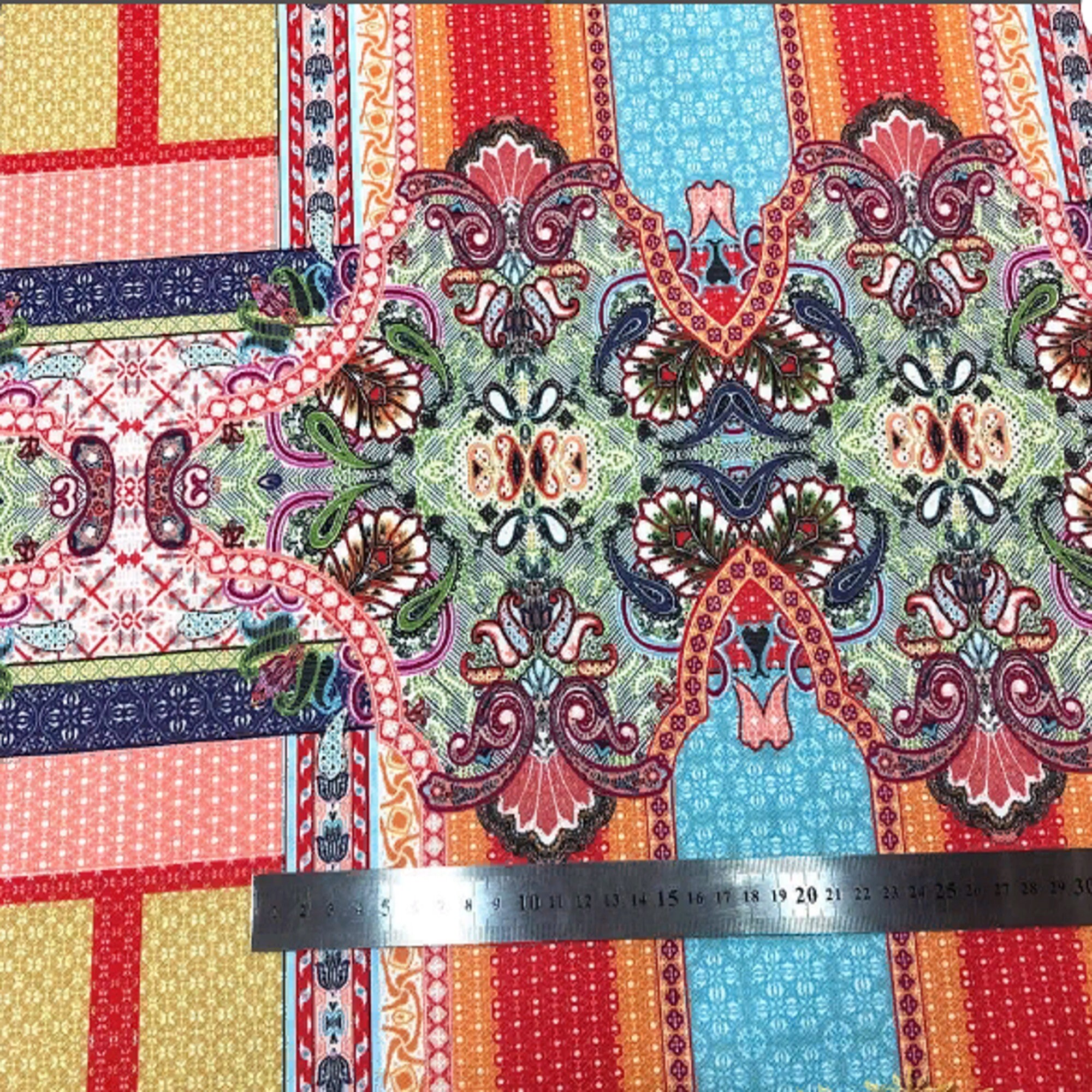 Ethnic Indian Pattern Upholstery Fabric by the Meter Boho | Etsy