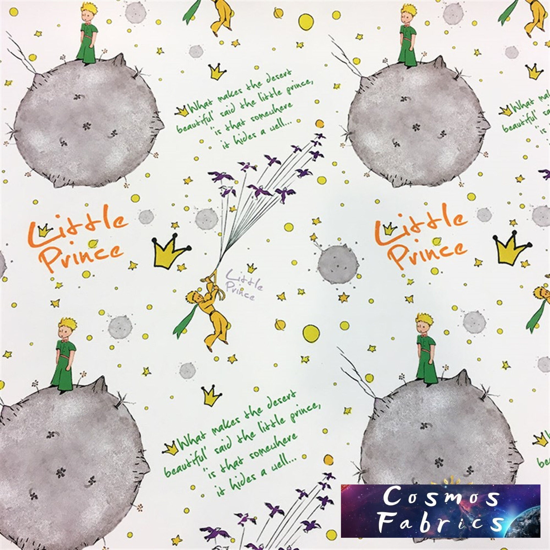 The Little Prince Pattern by the Yard Pop Art Home Decor | Etsy