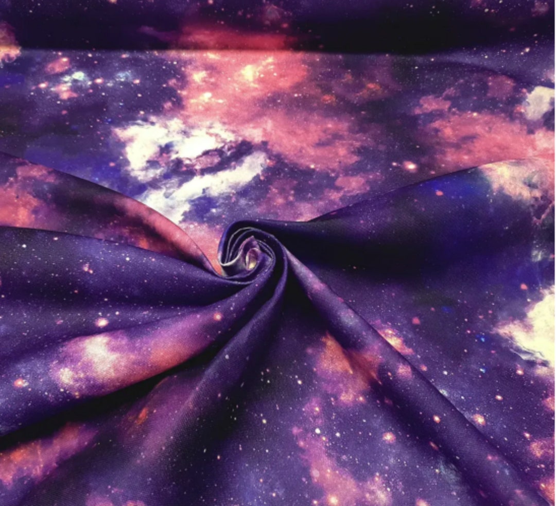 Cosmos Pattern Upholstery Fabric by the Meter, Space Home Decor Fabric ...